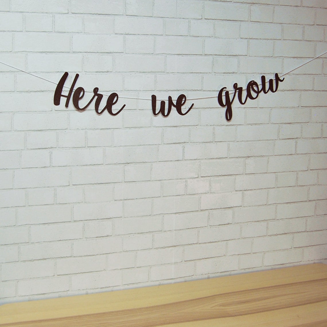 Here We Grow Banner, Here We Grow Again Banner, Pregnancy Announcement ...