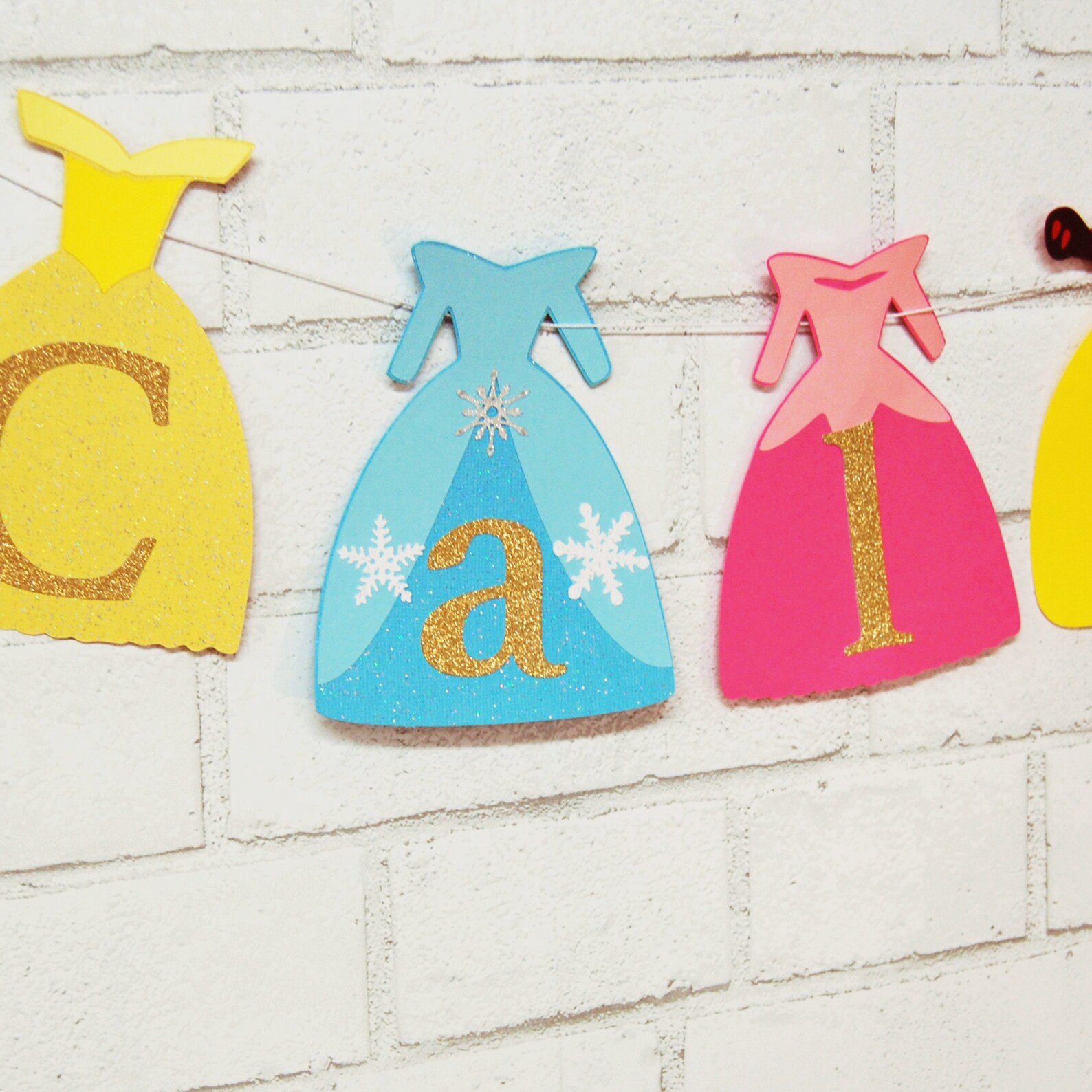 Princess Dress Name Banner Princess Name Banner Princess - Etsy