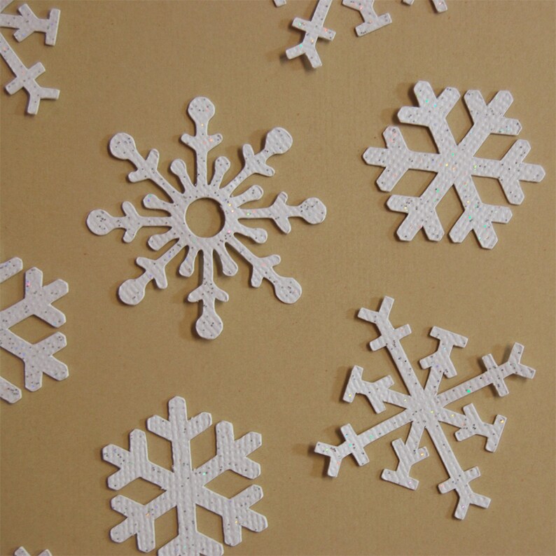 Snowflake Confetti Snowflake Table Decoration Winter | Etsy