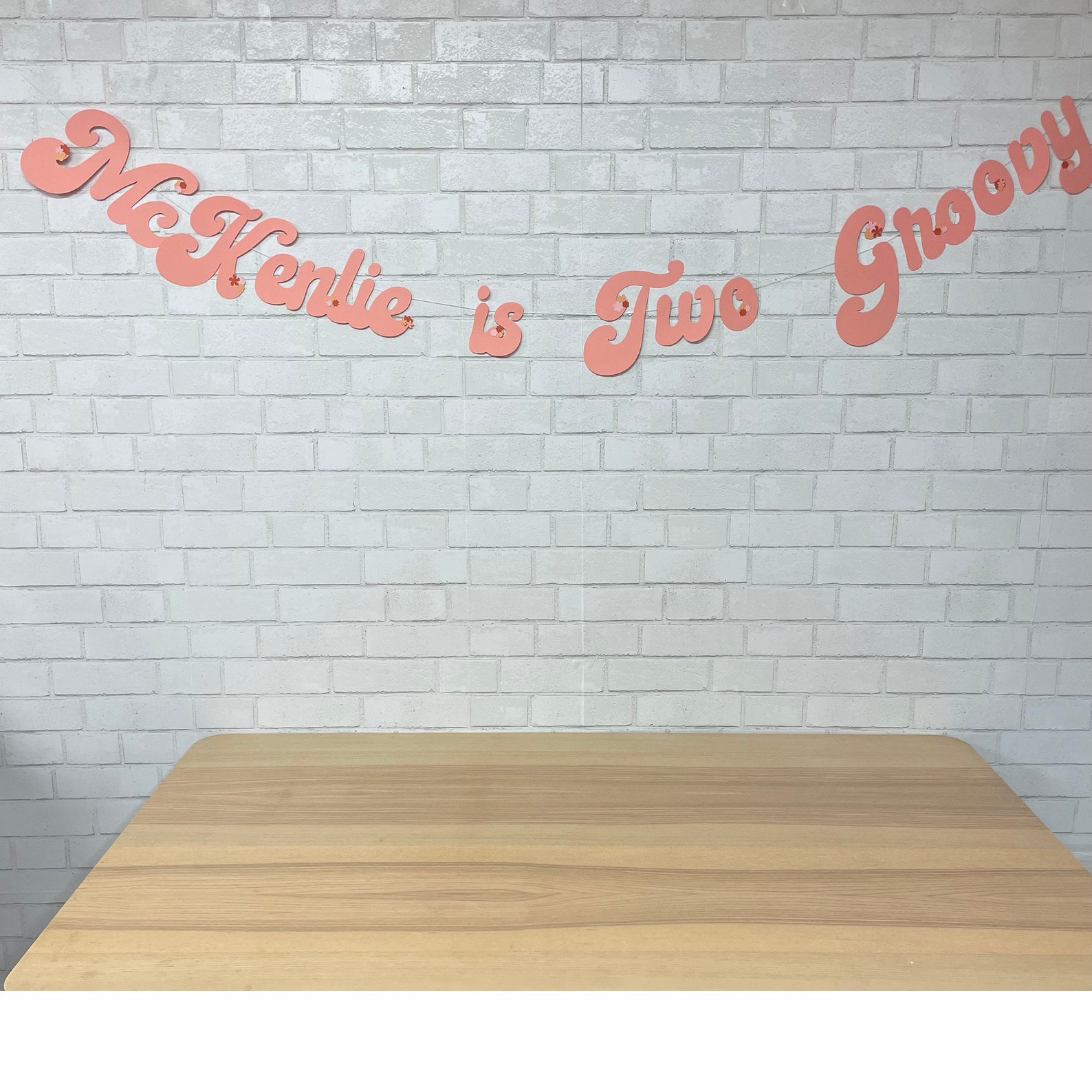 Two Groovy Birthday Banner Woodstock Birthday Banner Second | Etsy