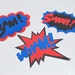 Wham Sign Pow Sign Smash Sign Super Hero Wall Decorations - Etsy