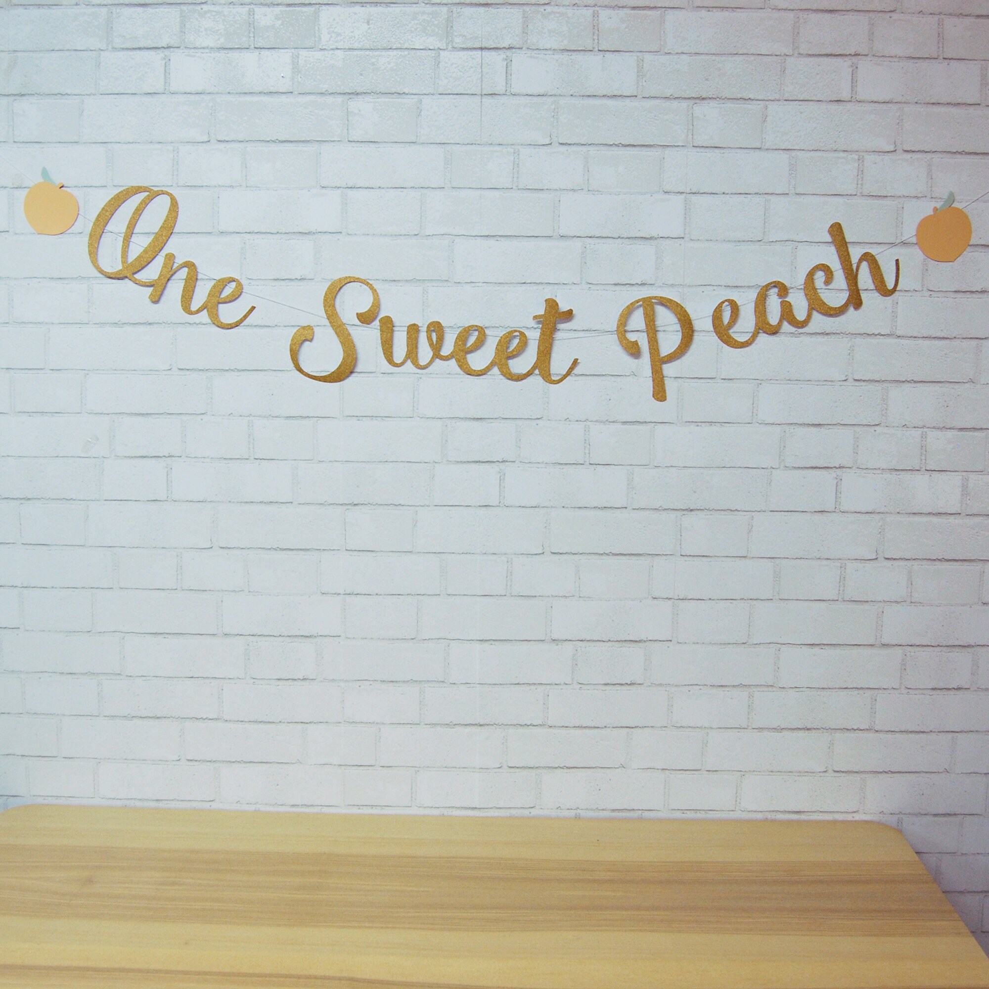One Sweet Peach Birthday Banner, Peach First Birthday, First Birthday ...