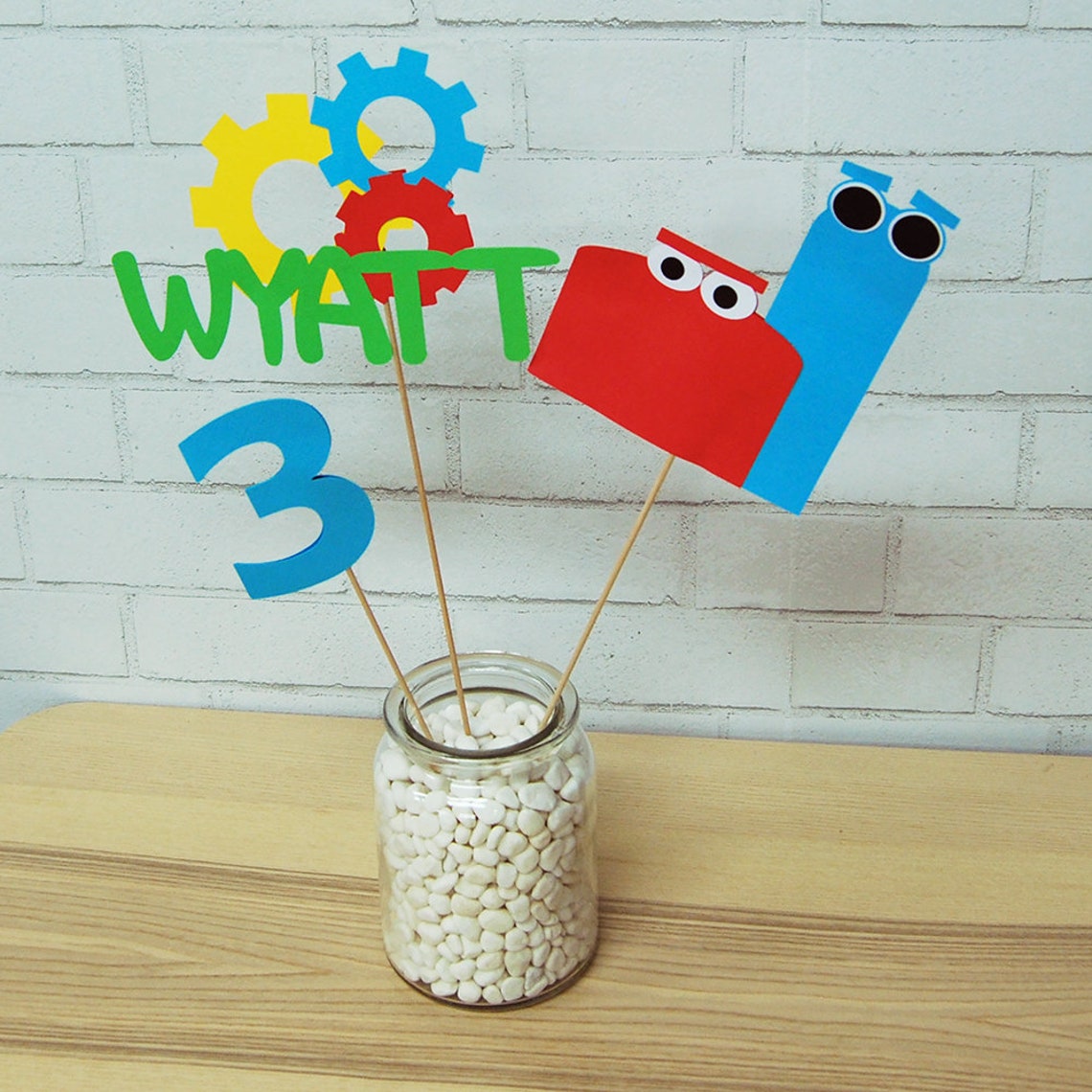Robot Centerpiece, Robot Birthday Decor, Robot Party Decoration, Robot ...