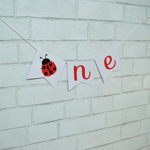 Ladybug High Chair Banner, Ladybug ONE Banner, Ladybug Fist Birthday ...