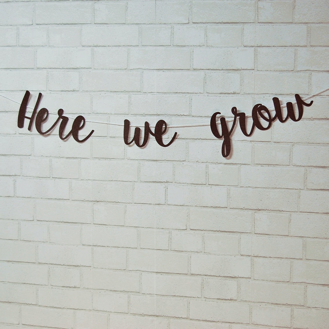 Here We Grow Banner, Here We Grow Again Banner, Pregnancy Announcement ...