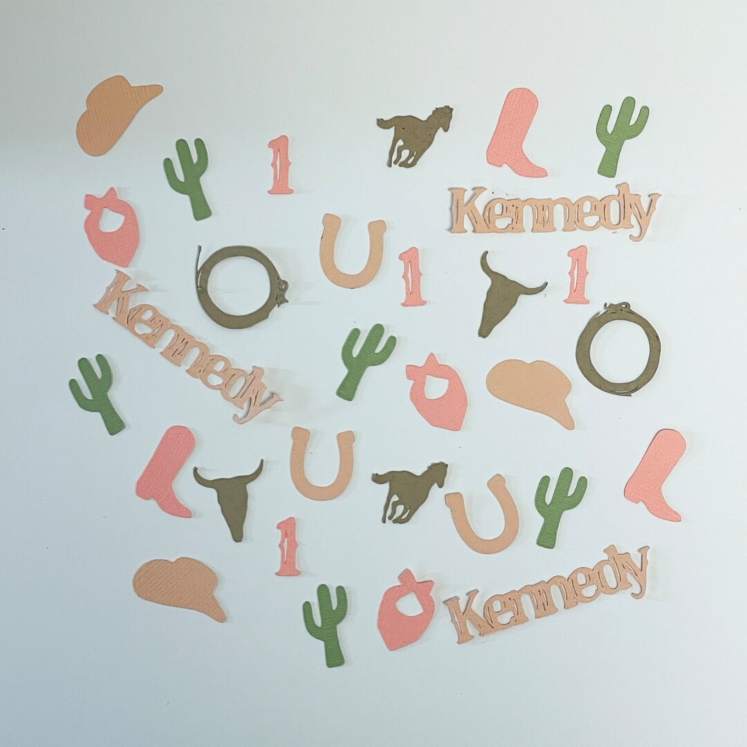 First Rodeo Birthday Decor First Rodeo Confetti Custom Party Decor by ...