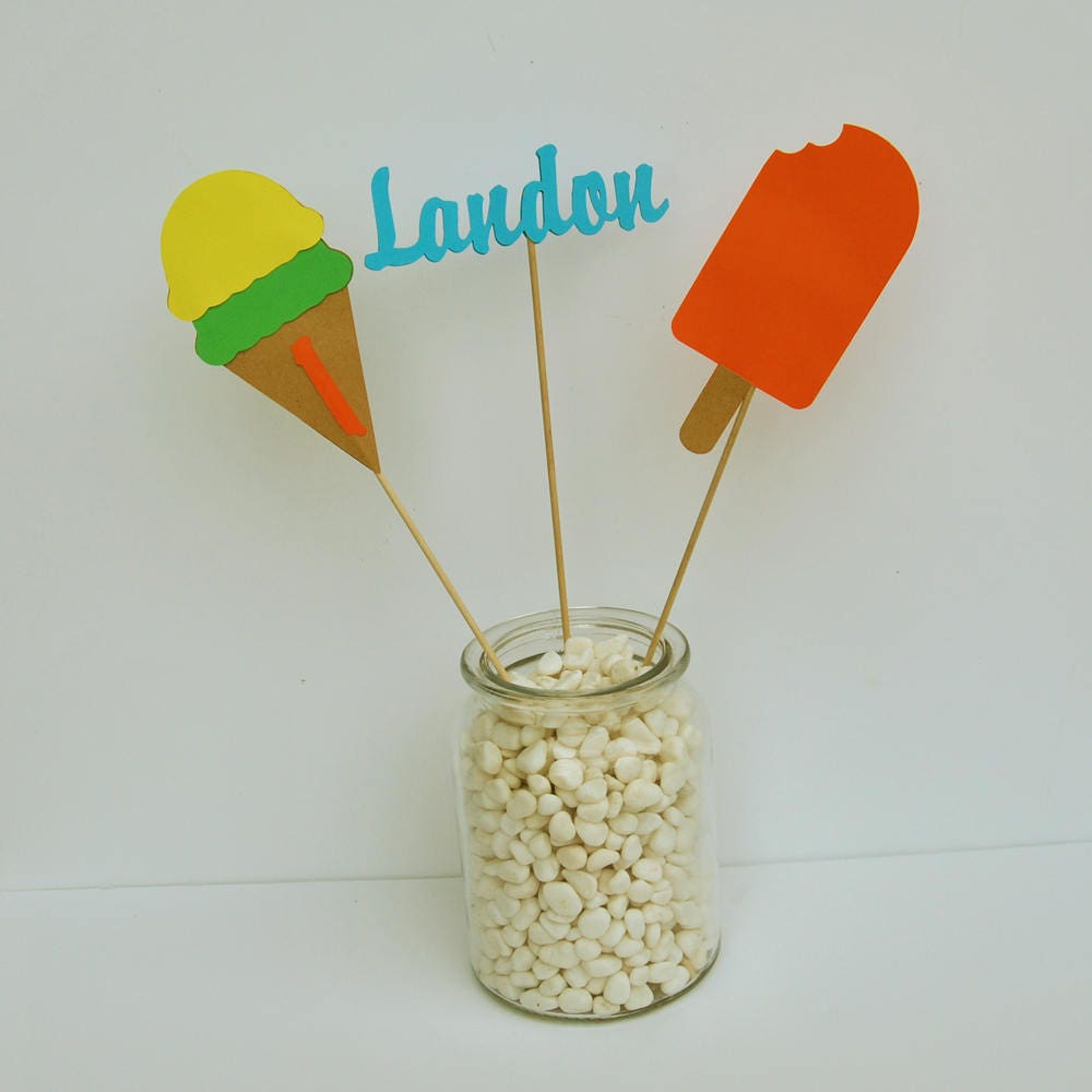 Ice Cream Centerpiece Ice Cream Party Decoration Popsicle - Etsy