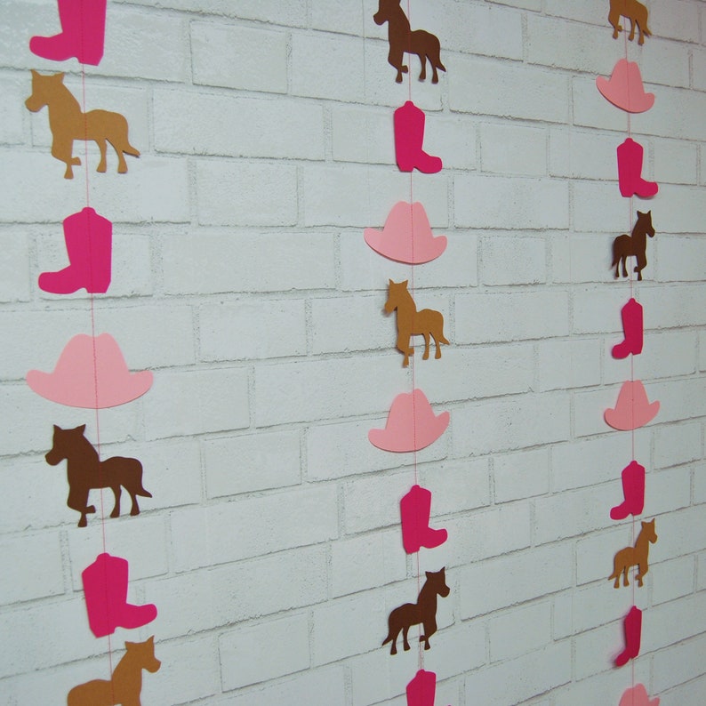 Cowgirl Garland Rodeo Garland Cowgirl Birthday Decor - Etsy