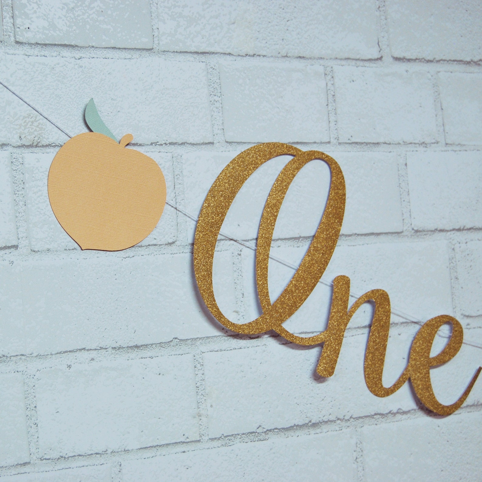 One Sweet Peach Birthday Banner, Peach First Birthday, First Birthday ...