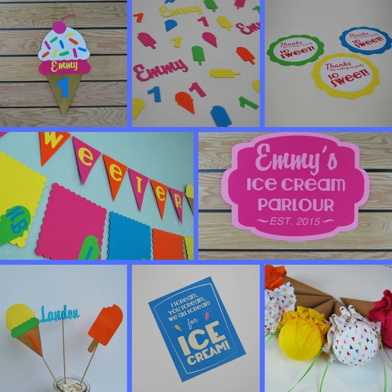 Ice Cream Party DIGITAL DOWNLOAD, I Scream You Scream We All Scream for ...
