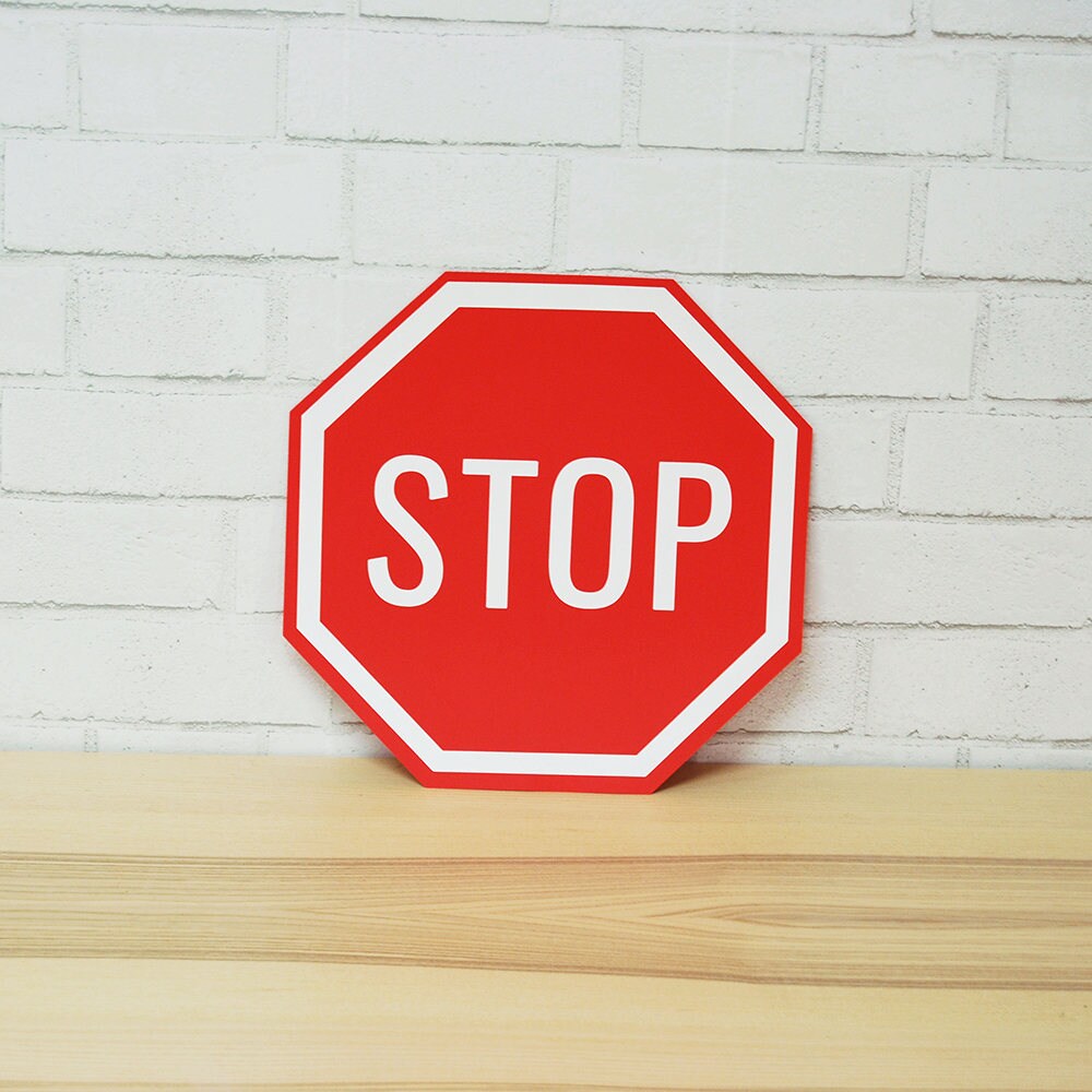 Stop Sign Race Car Party Sign Stop Sign Decoration Race Car - Etsy