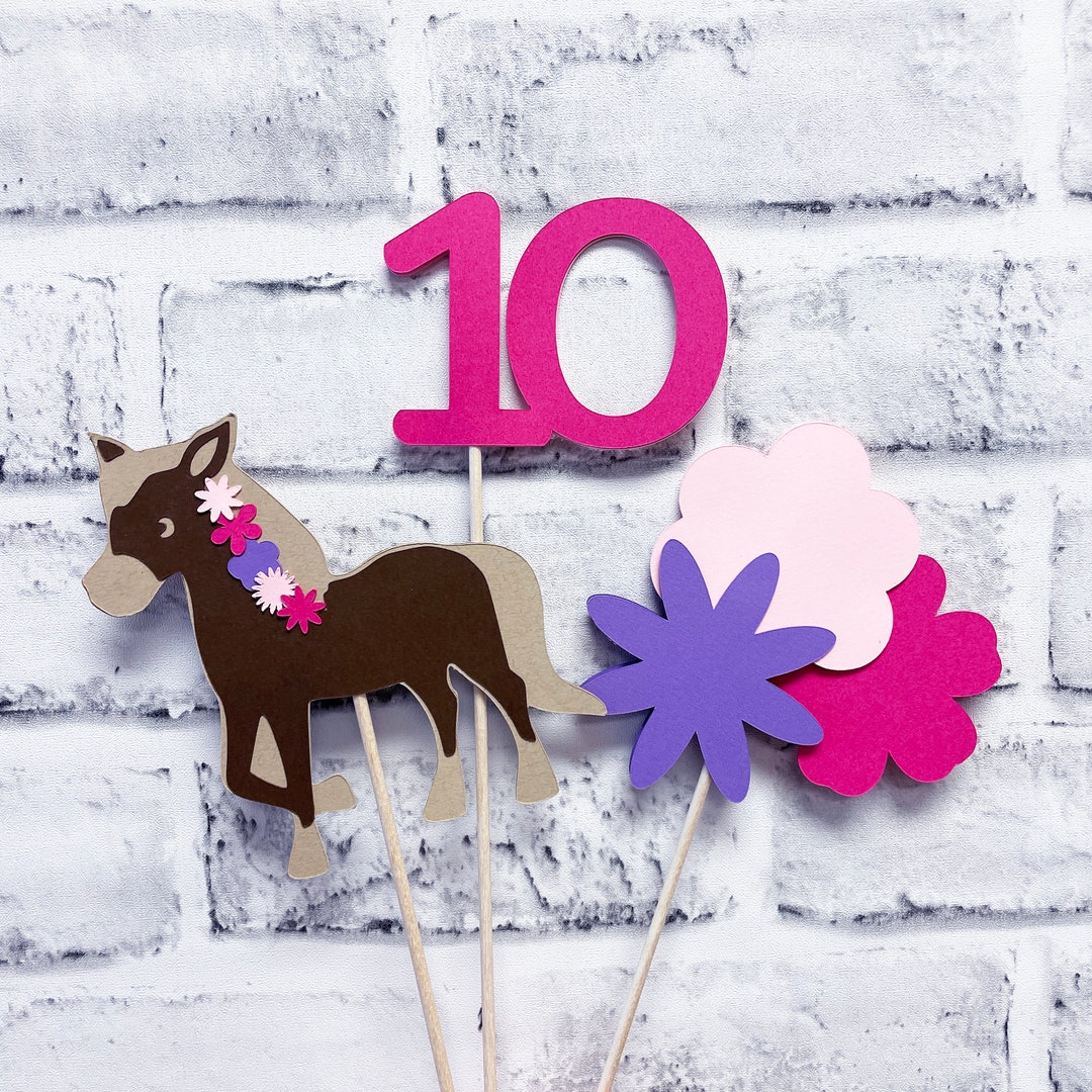 Horse Birthday Party Centerpiece, Pony Birthday Party Centerpiece ...