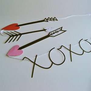 Valentine's Day Banner, Hugs and Kisses Banner, XOXO, Love Banner ...