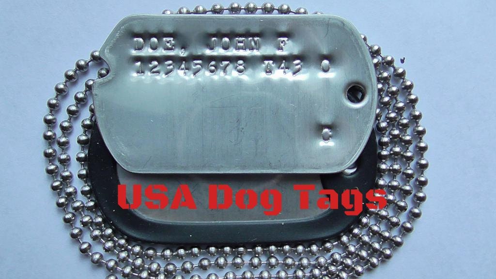 U.S. Military Dog Tags WWII Clones Notched With Your Info - Etsy