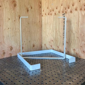White Metal Table Legs/desk Legs/semi-gloss Powdercoat Finish/white ...