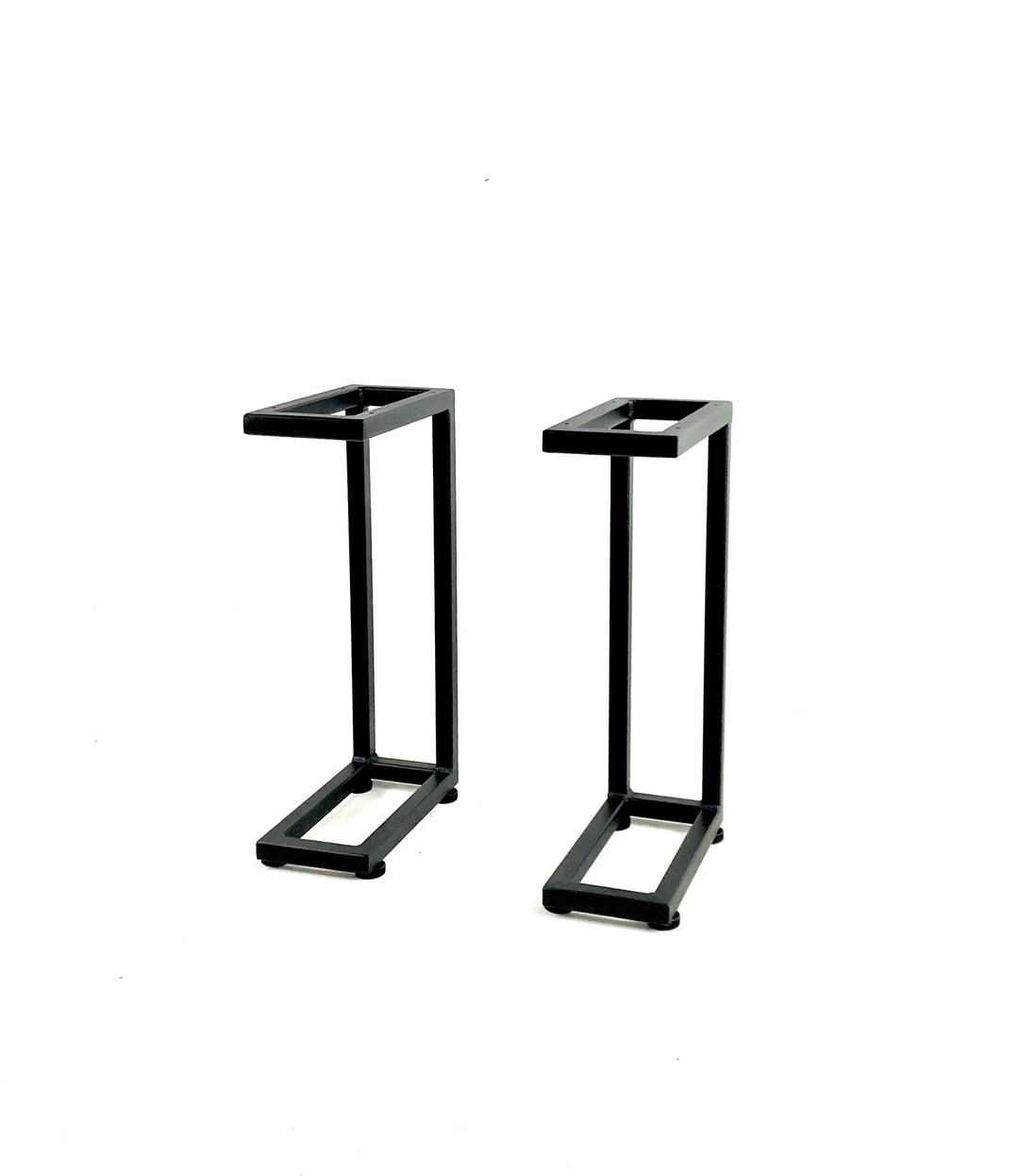 Steel End Table Bases/set of Two/metal Base for End Table/powdercoat ...
