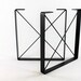 X Brace Table Legs/desk Legs/set of Two/satin Black Powdercoat Finish ...