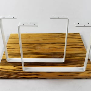 White Steel Coffee Table Legs/white Semi-gloss Powdercoat Finish/metal ...