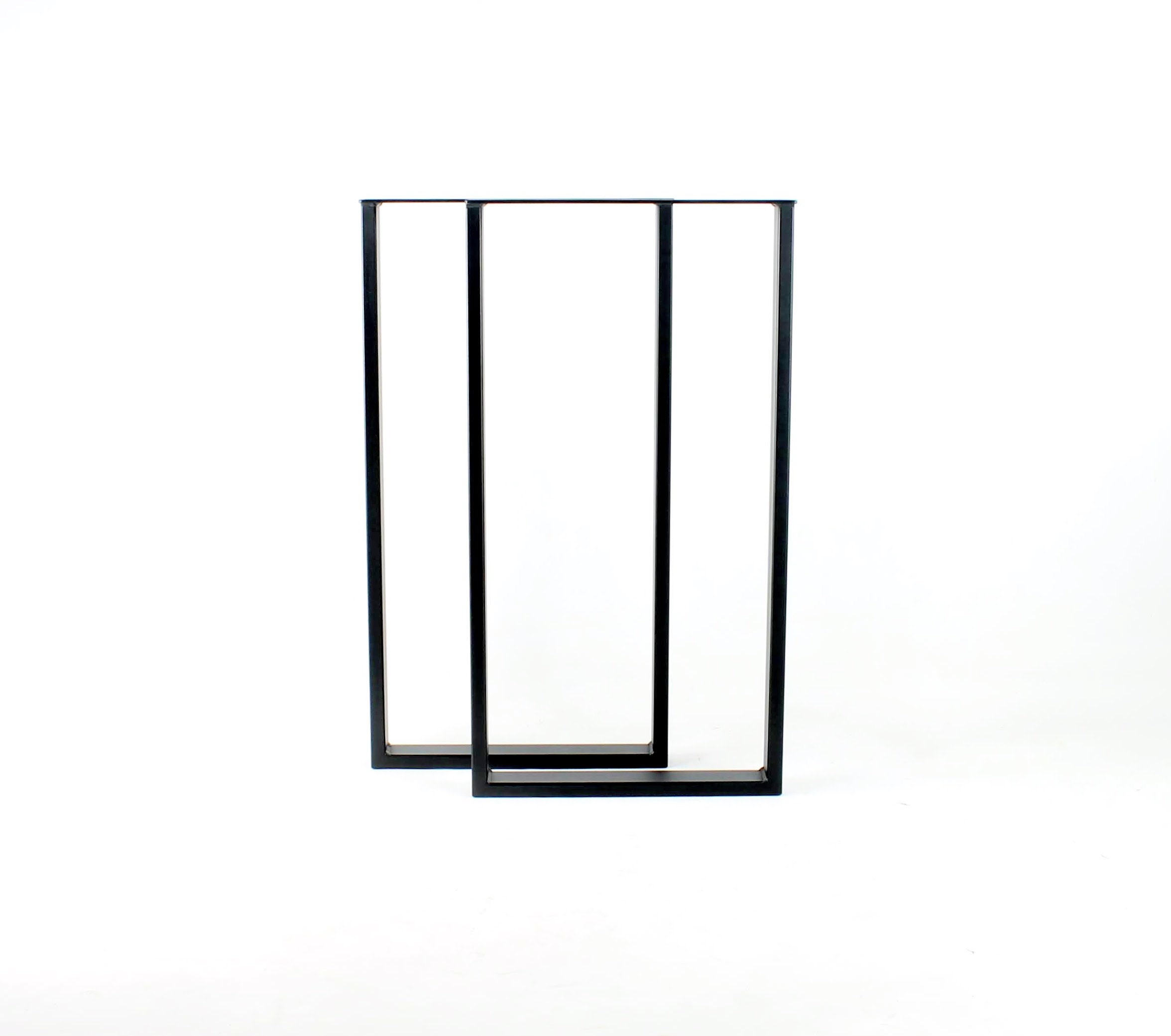 Steel Tubing Bar Legs/kitchen Bar Legs/black Powdercoat - Etsy