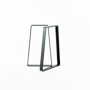 Steel End Table Legs/night Stand Legs/wide Base Trapezoid/set of Two ...