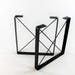 X Brace Table Legs/desk Legs/set of Two/satin Black Powdercoat - Etsy