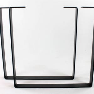 Steel Dining Table Legs/legs for Desk/set of Two/satin Powdercoat ...