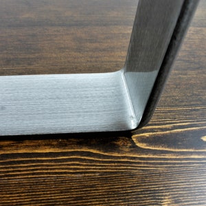 Beautiful Sanded Raw Steel Sofa Table Leg/clear Powdercoat Finish/couch ...