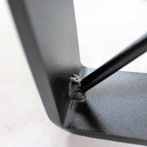 X Brace Table Legs/desk Legs/set of Two/satin Black Powdercoat Finish ...