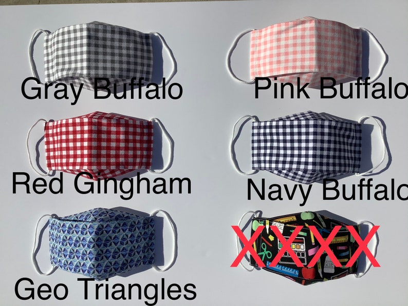 Washable Reusable 3D Face Mask 3D Fit Style Triple Layer with | Etsy