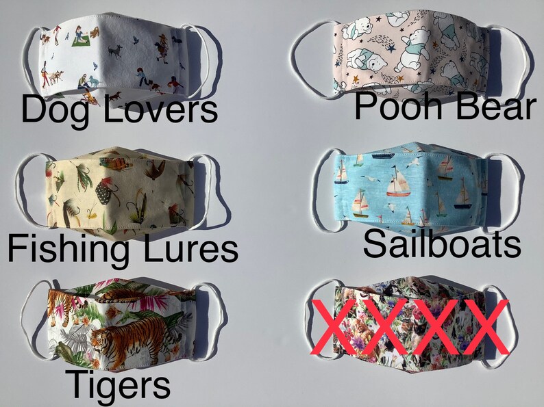 Washable Reusable 3D Face Mask 3D Fit Style Triple Layer with | Etsy