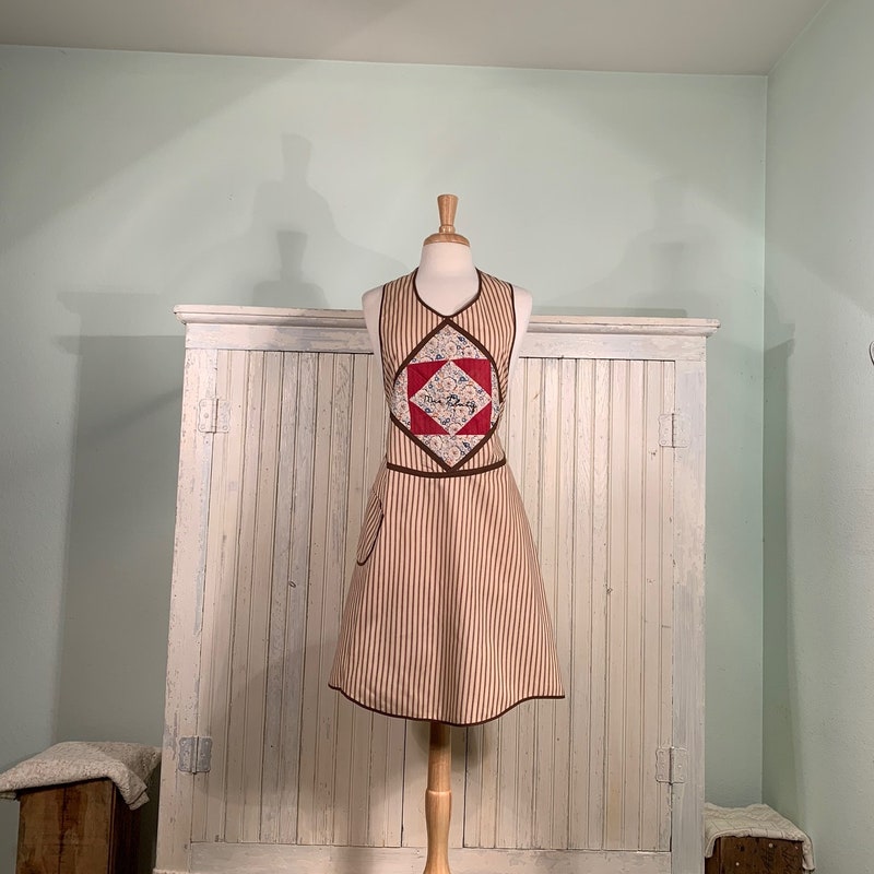 Vintage 2 Piece Apron - Etsy