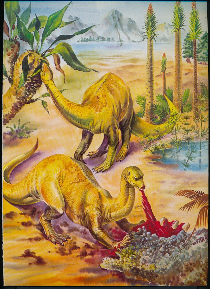 1978 thecodontosaurus Original 9x12 Print Vintage Dinosaur Paleoart ...