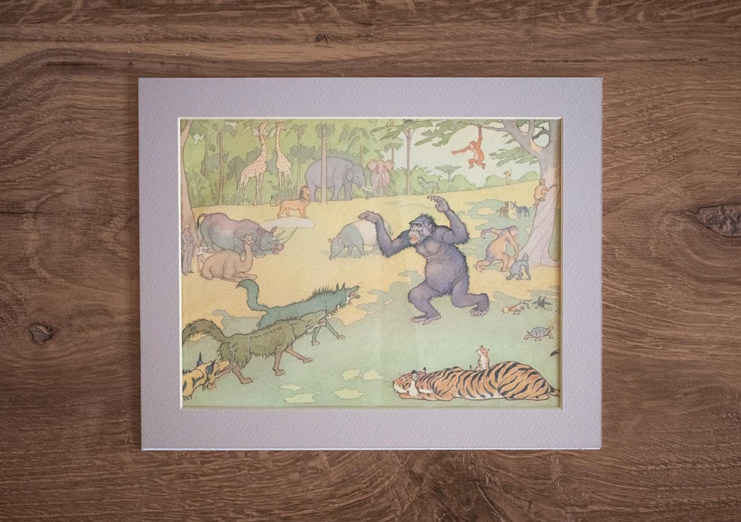 1944 "our Times" Rare Lithograph by E. Boyd Smith in Custom 8x10 Mat ...