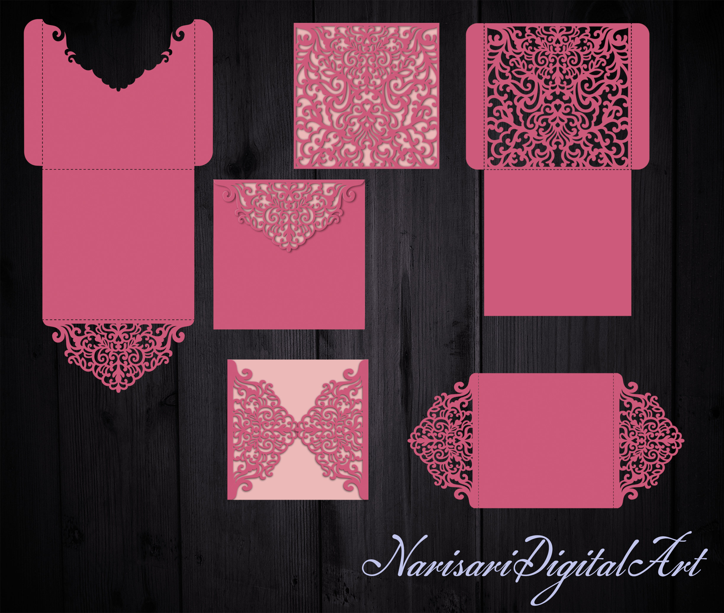 Paper, Party & Kids Papercraft Wedding invitation template Letter Gift ...