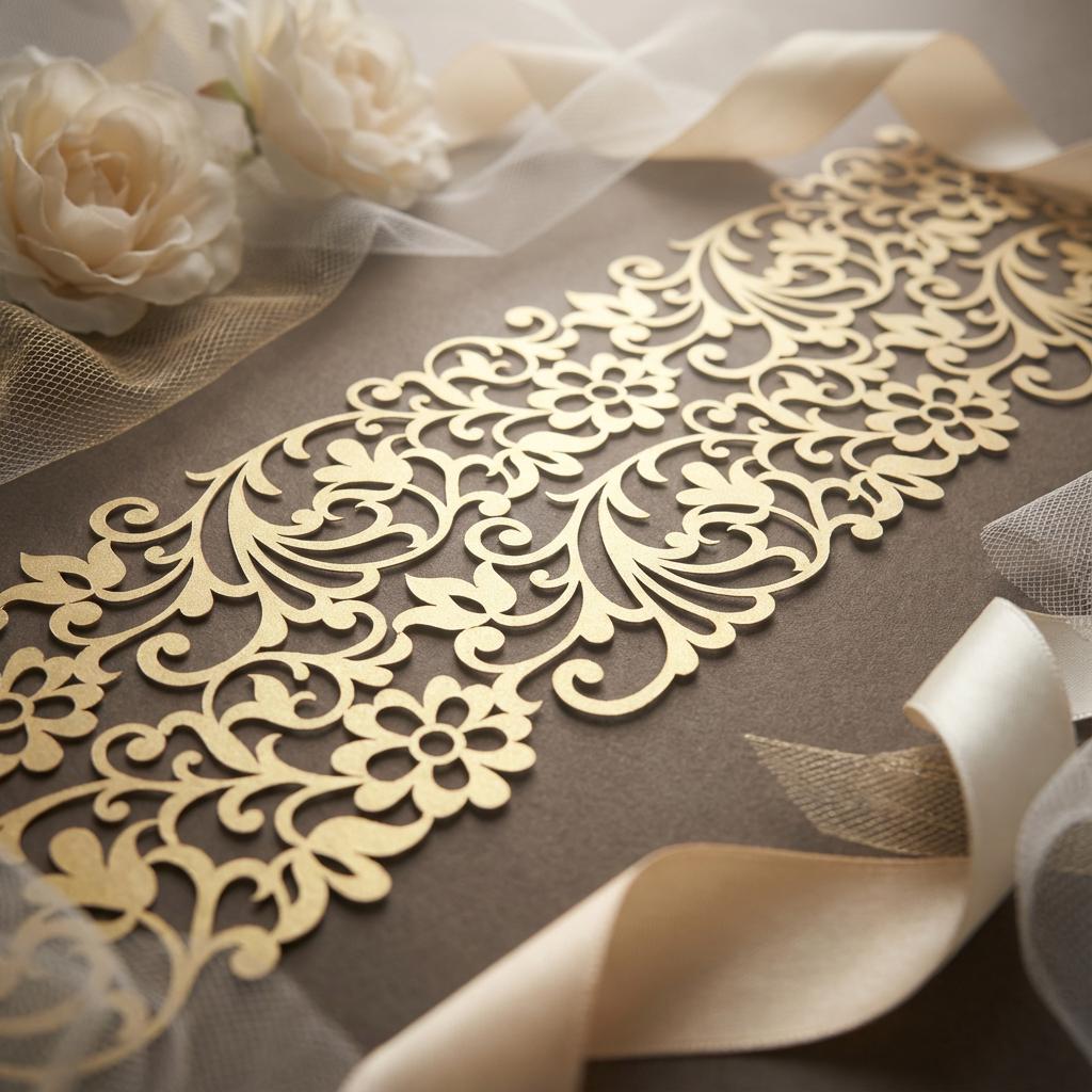 Ornamental Laser Cut Border, Panel Decor Vector File / Svg, Dxf, Png ...
