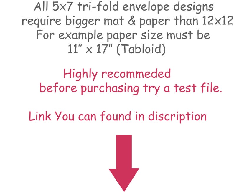 Tri Fold Pocket Envelope 5x7 Wedding Invitation DXF SVG EPS Template ...