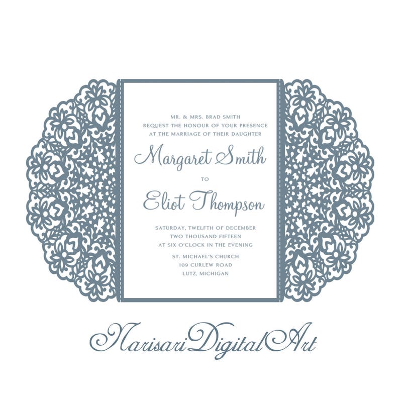 Wedding Invitation Lace - Etsy