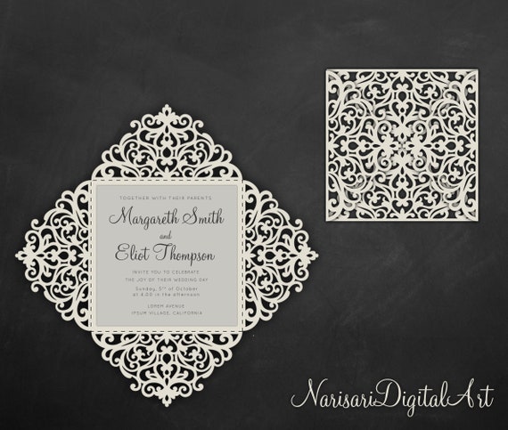 Invitaciones De Boda Silueta Cameo Svg