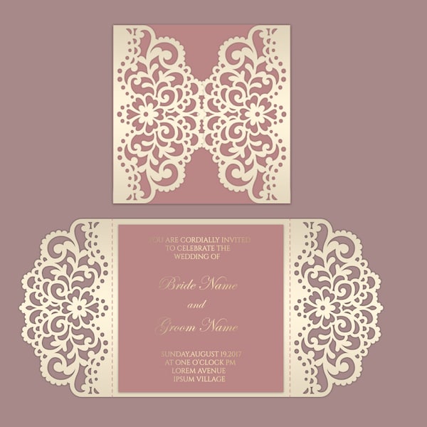Wedding Invitation Svg - Etsy Canada