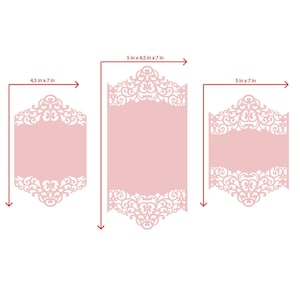 Ornamental Laser Cut Wedding Invitation Card Frame Template Vector DXF ...