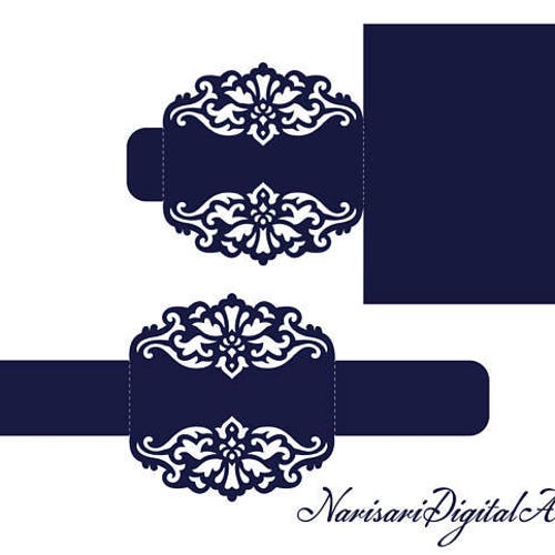 Wedding Invitation Cutting File. Belly Band Laser Cut - Etsy