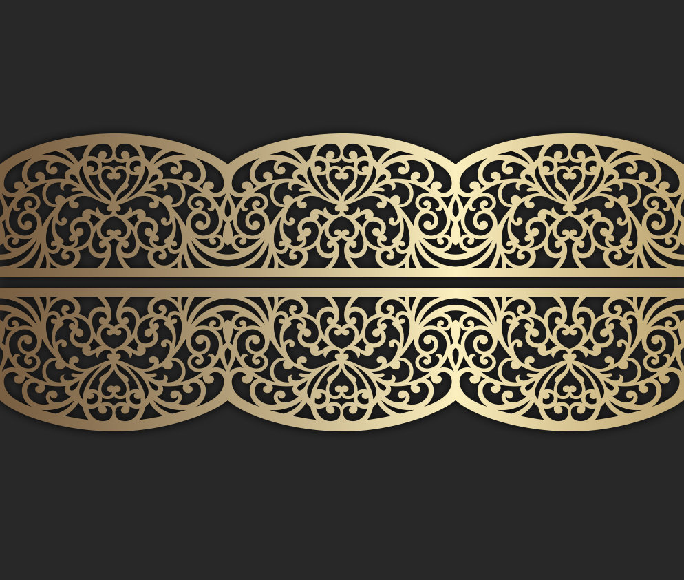 Ornamental Laser Cut Border Panel Decor Vector File / Svg - Etsy