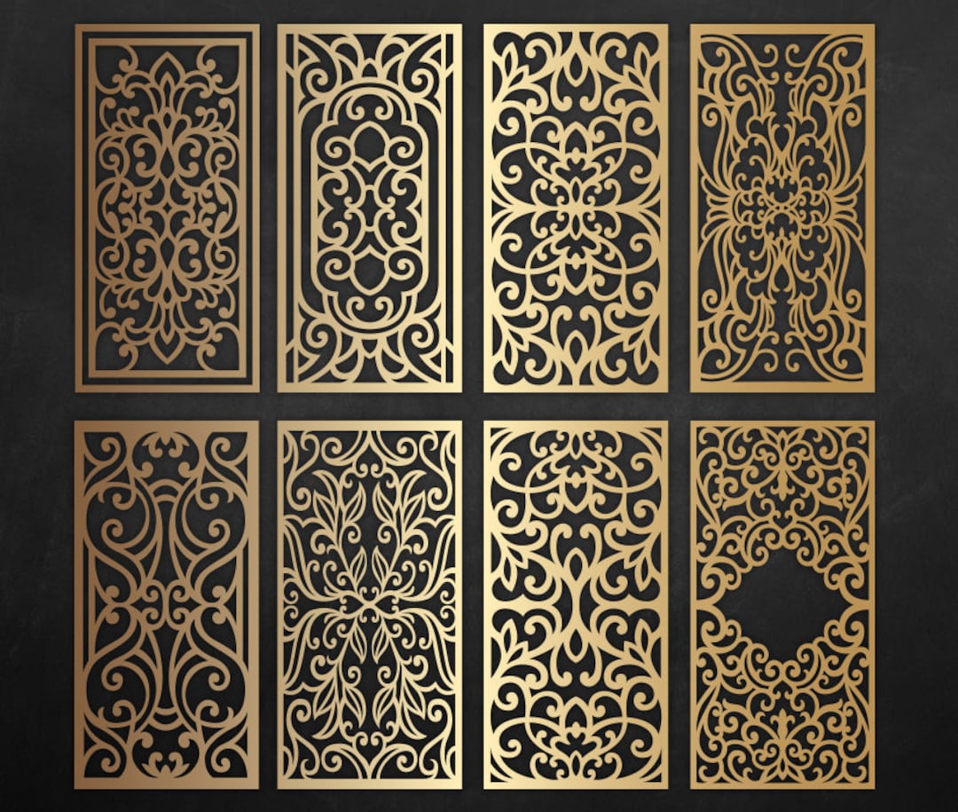 Ornamental Laser Cut Panels, Vector File / Svg, Dxf, Png - Cnc Plans ...