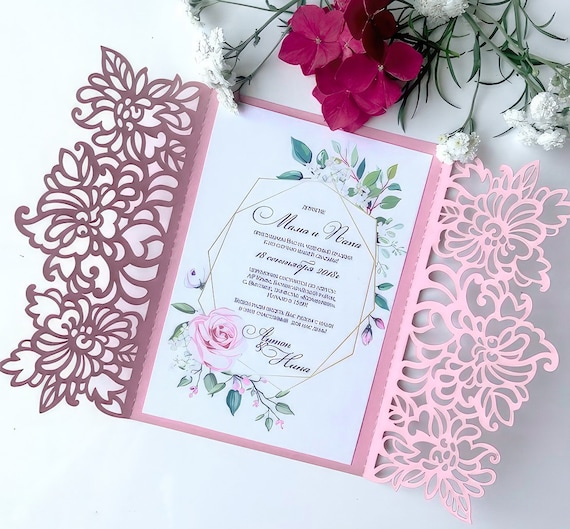 Cut Out Wedding Invitation Card Templates Telugu Simple Wedding