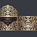 Ornamental Laser Cut Wedding Invitation Card Frame Template - Etsy