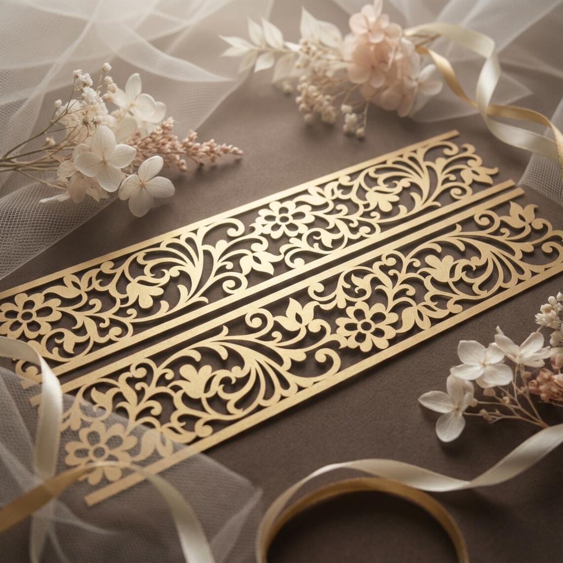 Ornamental Laser Cut Border, Panel Decor Vector File / Svg, Dxf, Png ...