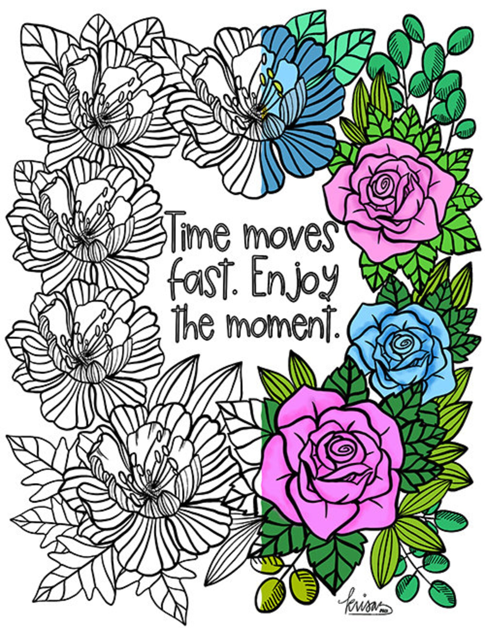 Positive Mindset Coloring Pages - Instant Digital Download - Etsy