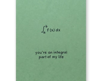 Math thank you card | Etsy