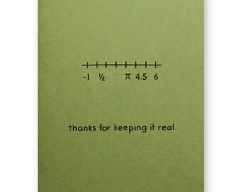 Math thank you card | Etsy