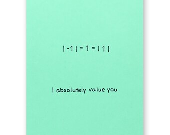 Math thank you card | Etsy